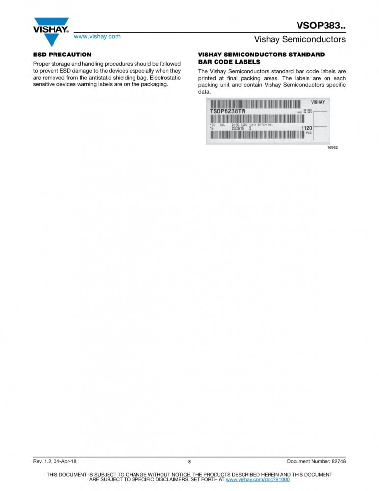 VSOP38338 datasheet page 8
