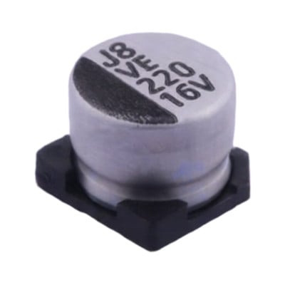 Lelon VEH221M1ETR-0810 Aluminum Electrolytic Capacitor