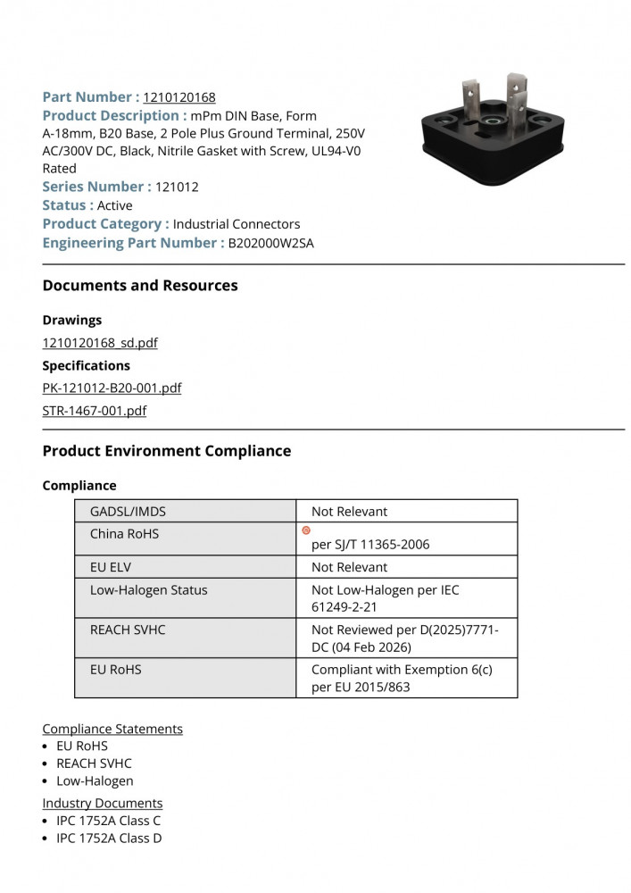 Molex document page image 1