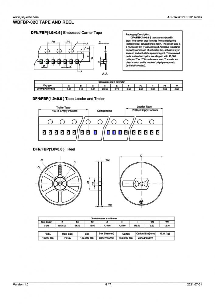 AD-DW52C6V8LED02 datasheet page 6