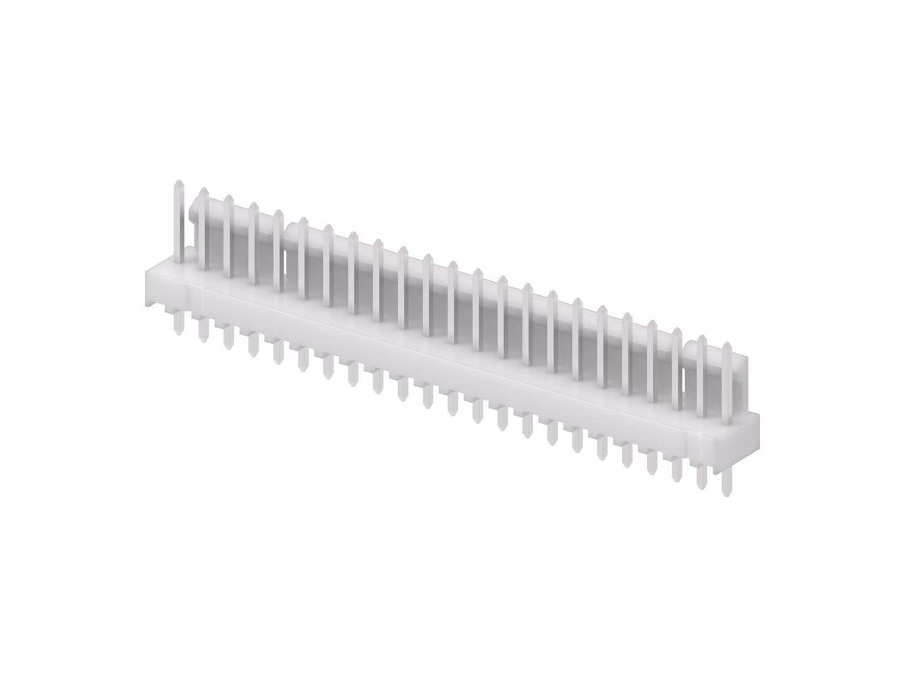 KK 254 Solid Header, Vertical, with Friction Lock, 23 Circuits, 2.54µm Matte Tin (Sn) Plating, 3.56mm Tail Length, Bag for sale