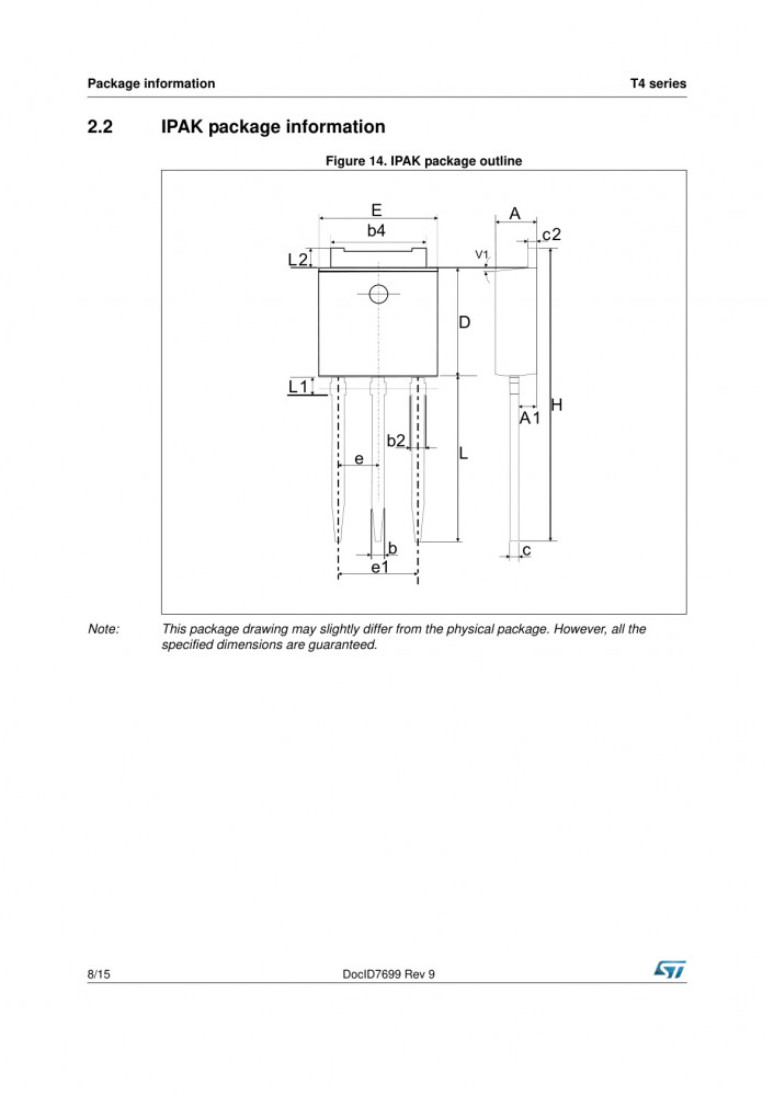 Datasheet page 8