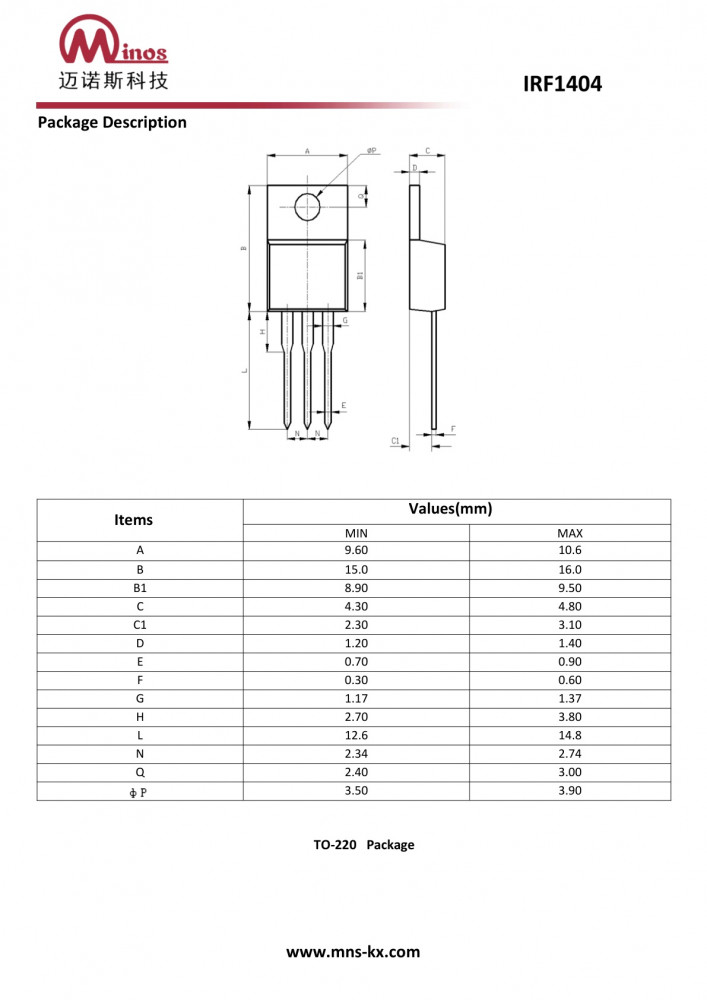 IRF1404 datasheet page 3