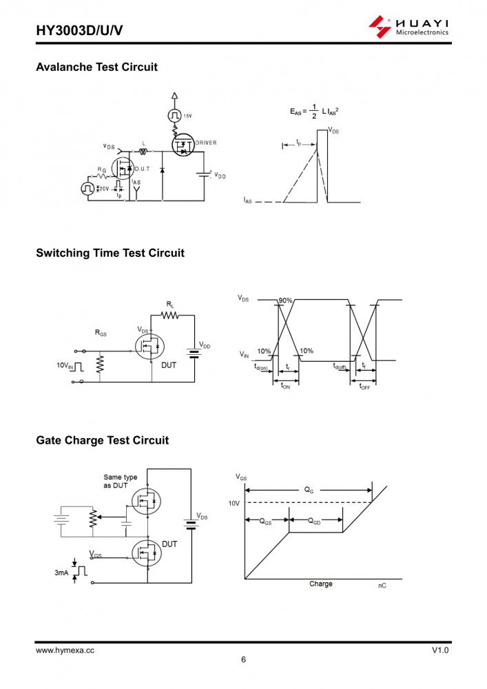 HY3003D datasheet page 6