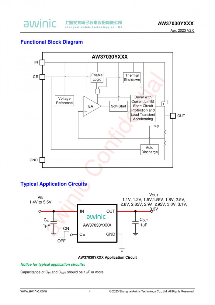 AW37030D285DNR technical document page 4