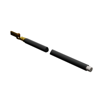 Pre-Crimped Lead Mini-Fit Sr. Male-to-Pigtail, Gold (Au) Plating, 225.00mm Length, 8 AWG, Black for sale