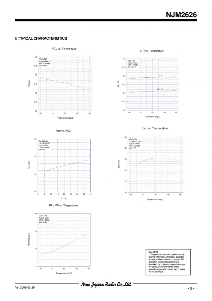 NJM2626V-TE1 datasheet page 9