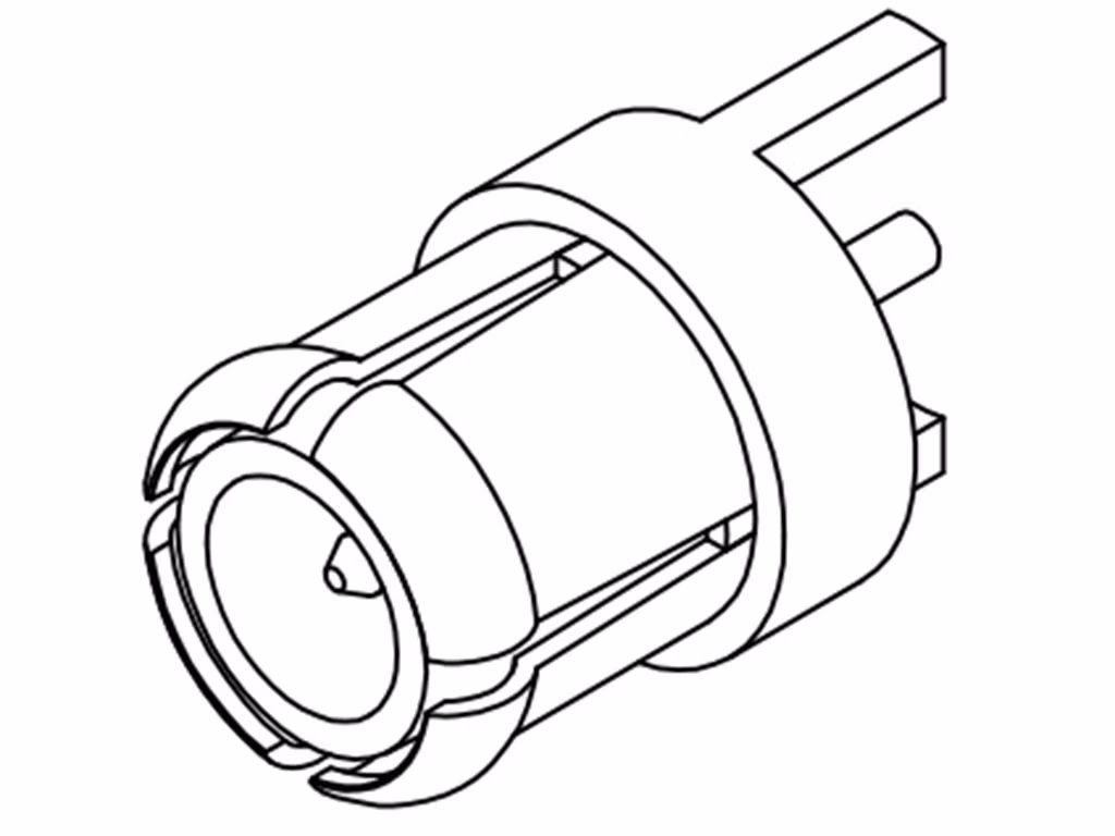C Plug, Straight, Clamp, RG-141, RG-303 and RG-58 Cable, Brass Body, Nickel (Ni) Plated, Tray, 50 Ohms