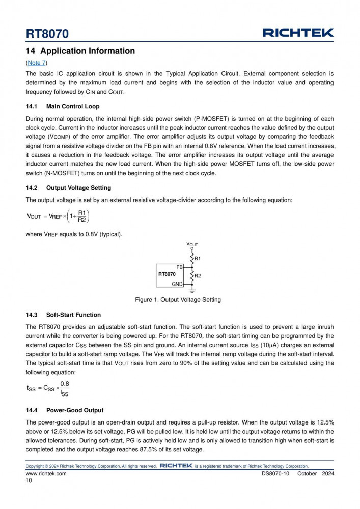 RT8070 datasheet preview, page 10