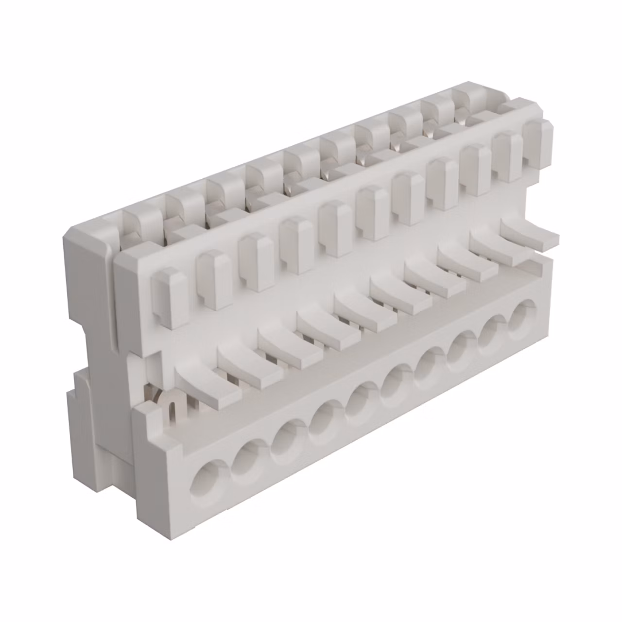 Appli-Mate RAST 2.5 IDT Housing, 2.50mm Pitch, Female, 8 Circuits, Beaded Terminal, All Position Keys, Slotted Endwalls
