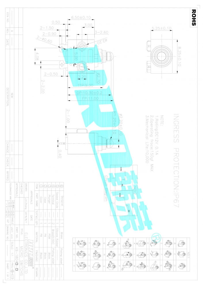 K9-1804D-01 technical document page