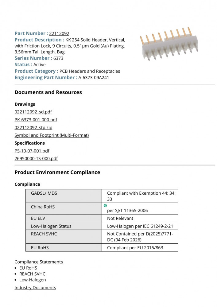 22112092 technical document preview, page 1