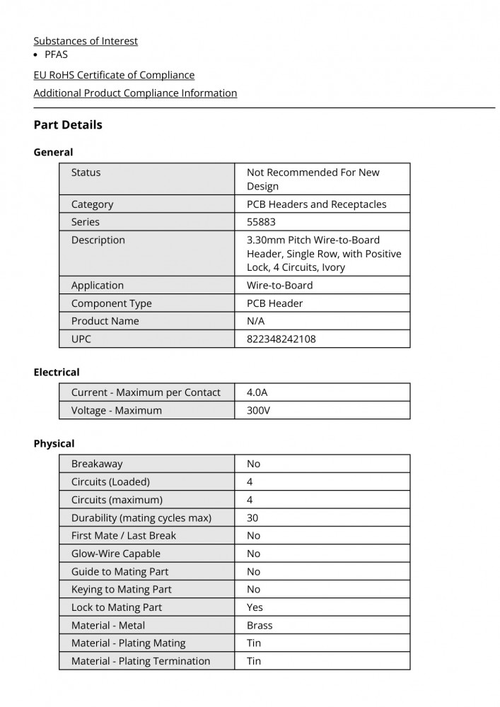 MOLEX 558830490 technical document image 2
