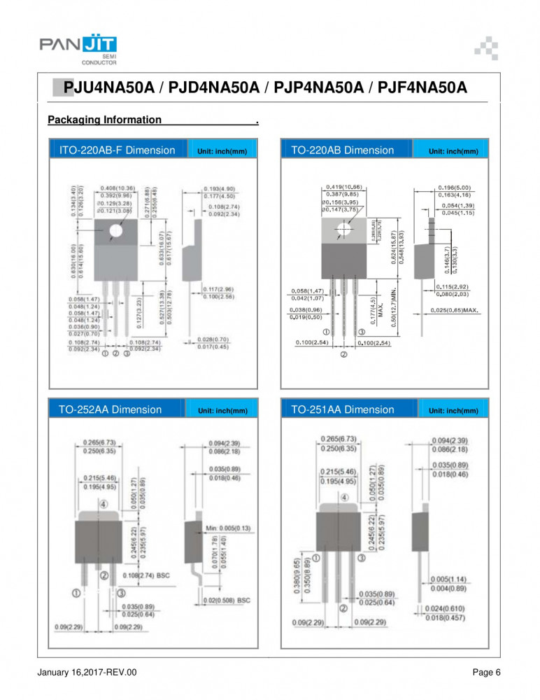 PANJIT PJF4NA50A datasheet page 6