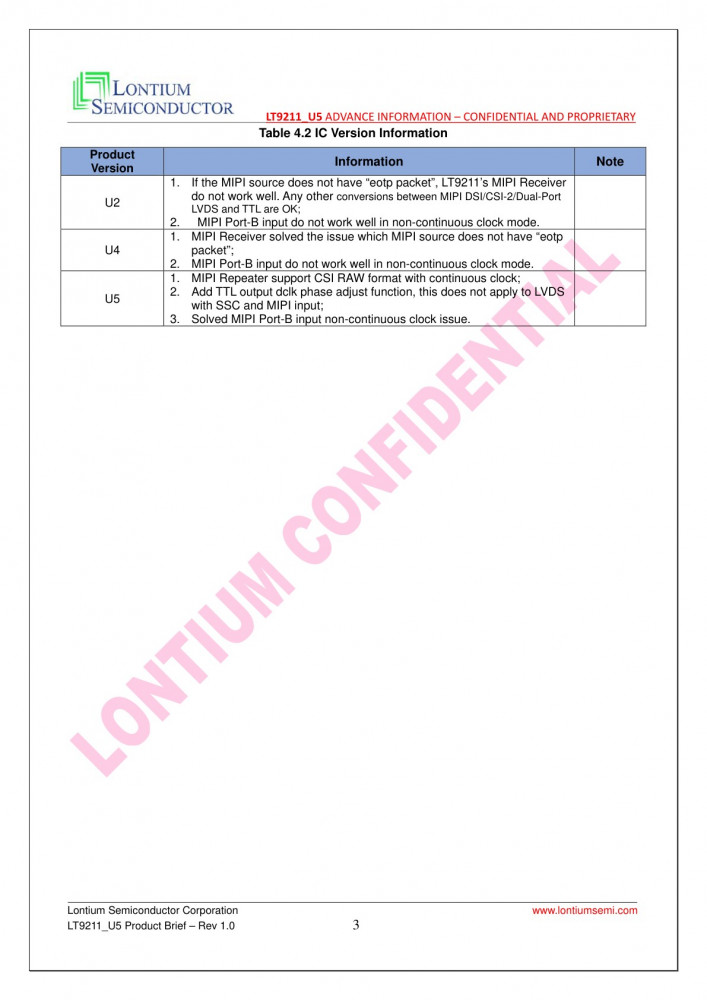 LT9211_U5 product brief page 3