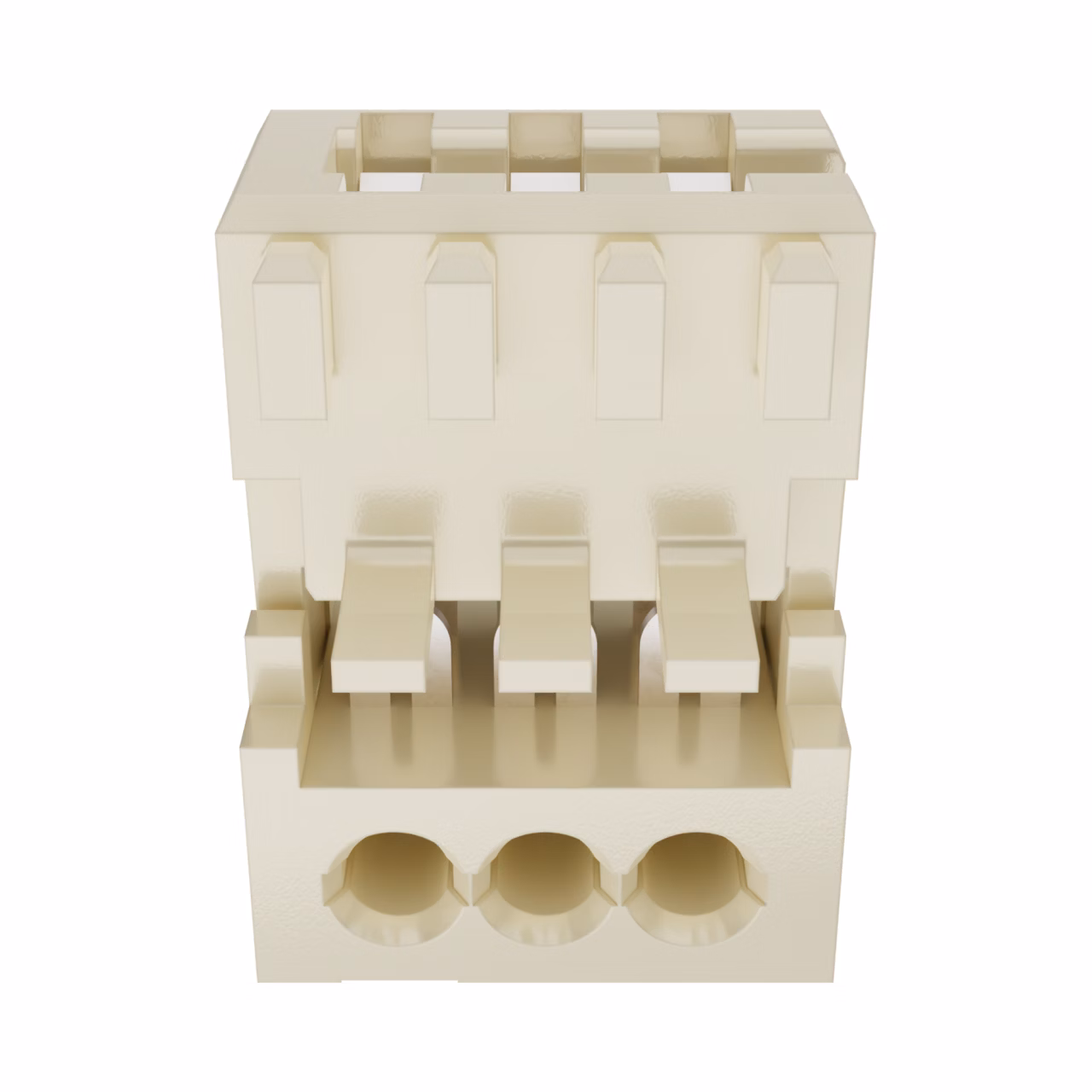 Appli-Mate RAST 2.5 Connector, 2.50mm Pitch, Female, 3 Circuits, No Position Keys Removed, 1 Closed and 1 Open Endwall, Tin Plating for sale