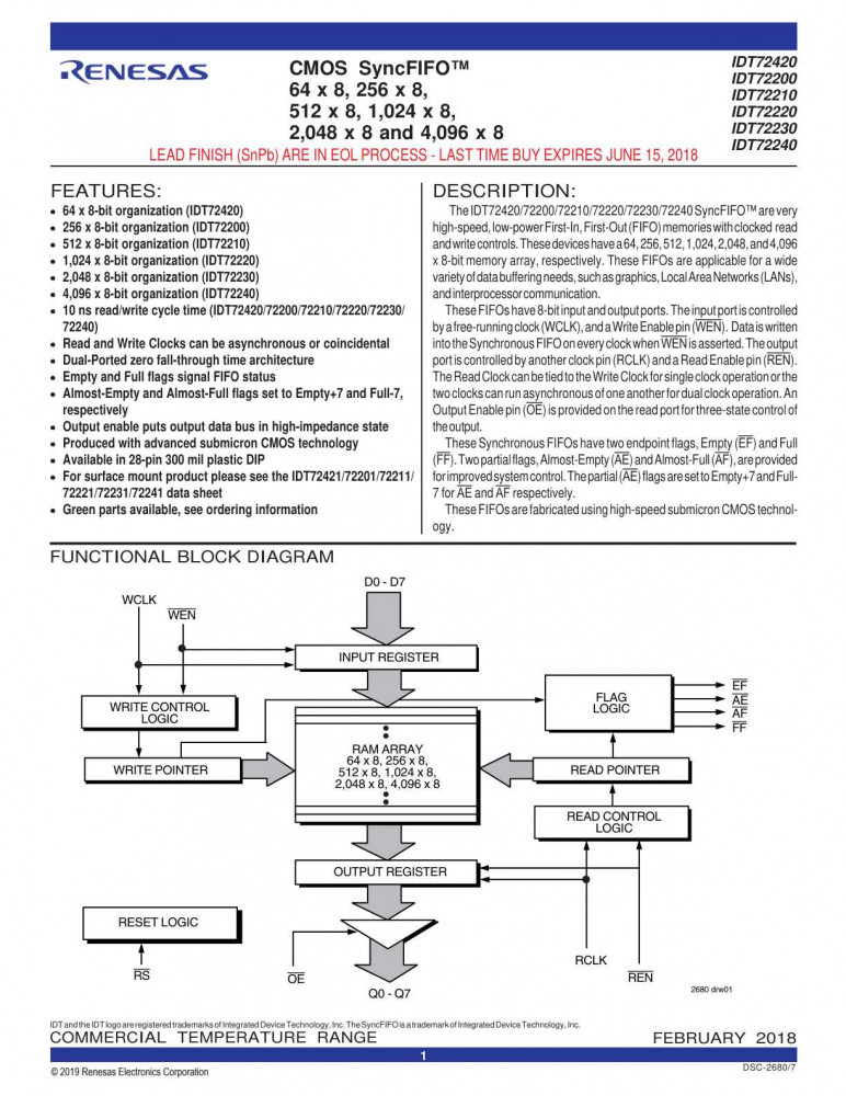 72230L10TPG datasheet page 1