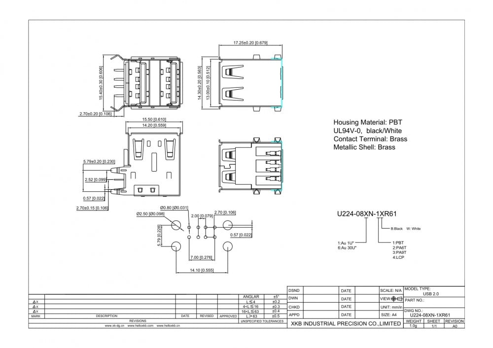U224-081N-1WR61 technical drawing