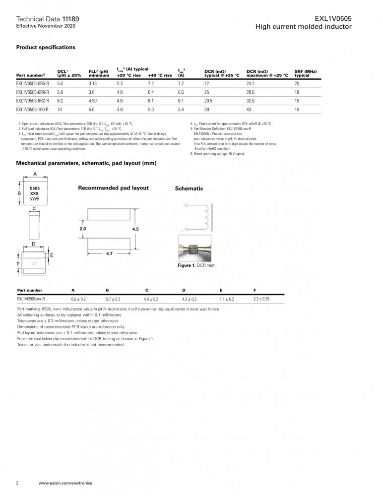EATON EXL1V0505 product document page 2