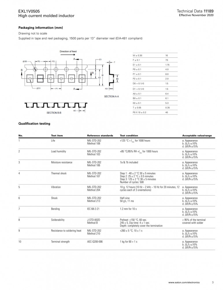 EATON EXL1V0505 product document page 3