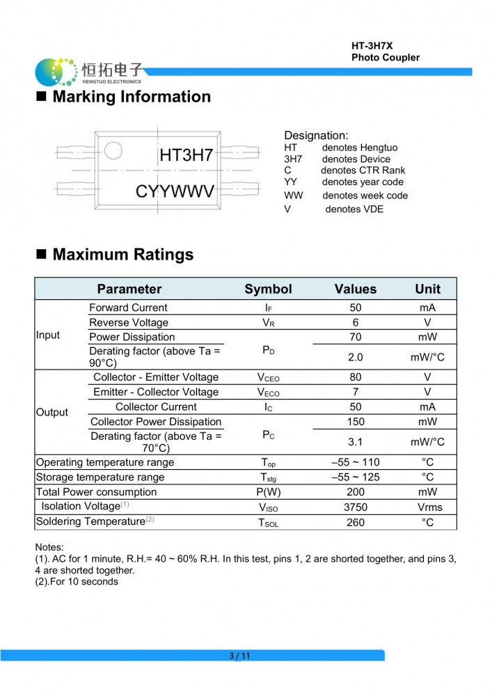 HT-3H7X datasheet page 4