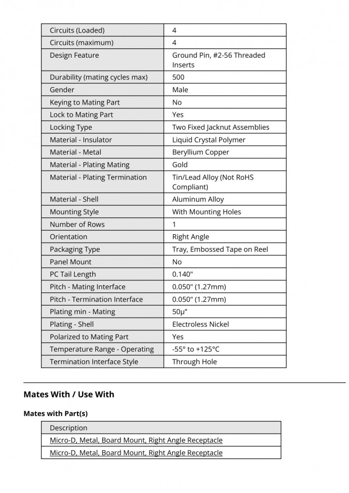 MK-152-004-A35-220S-0B7 technical document page 2