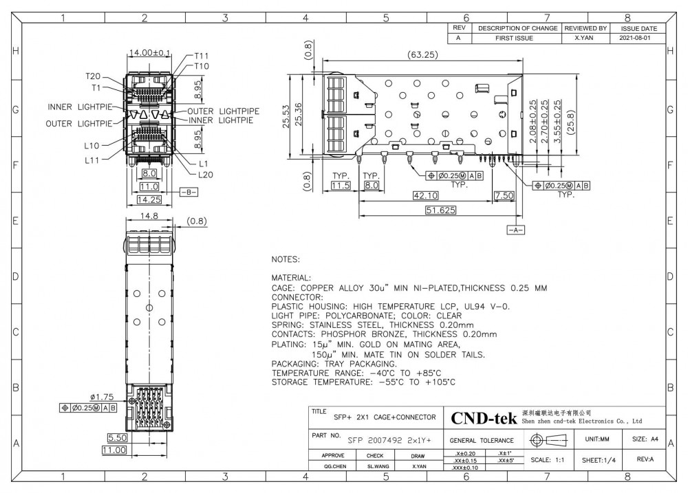CND-tek SFP 2007492 drawing page 1