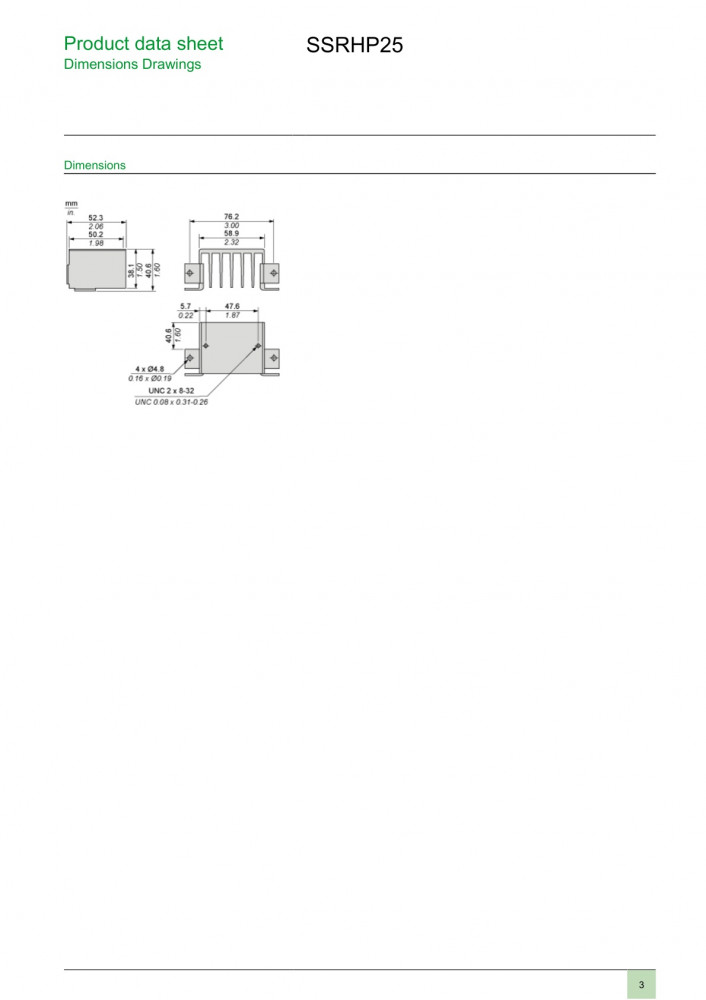 SSRHP25 technical document page 3