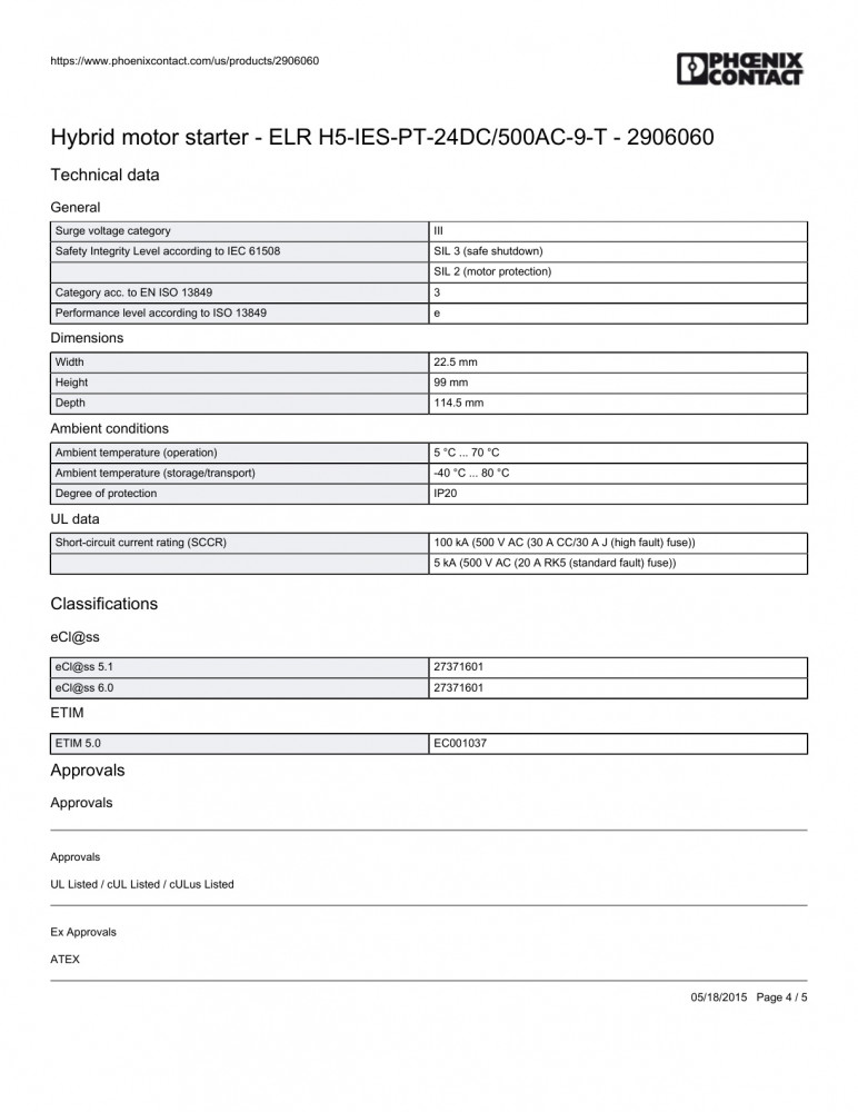 Phoenix Contact 2906060 technical document page 4