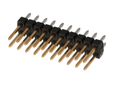 2.54mm Pitch C-Grid III Header, Dual Row, Vertical, 40 Circuits, 0.38µm Gold (Au) Selective Plating