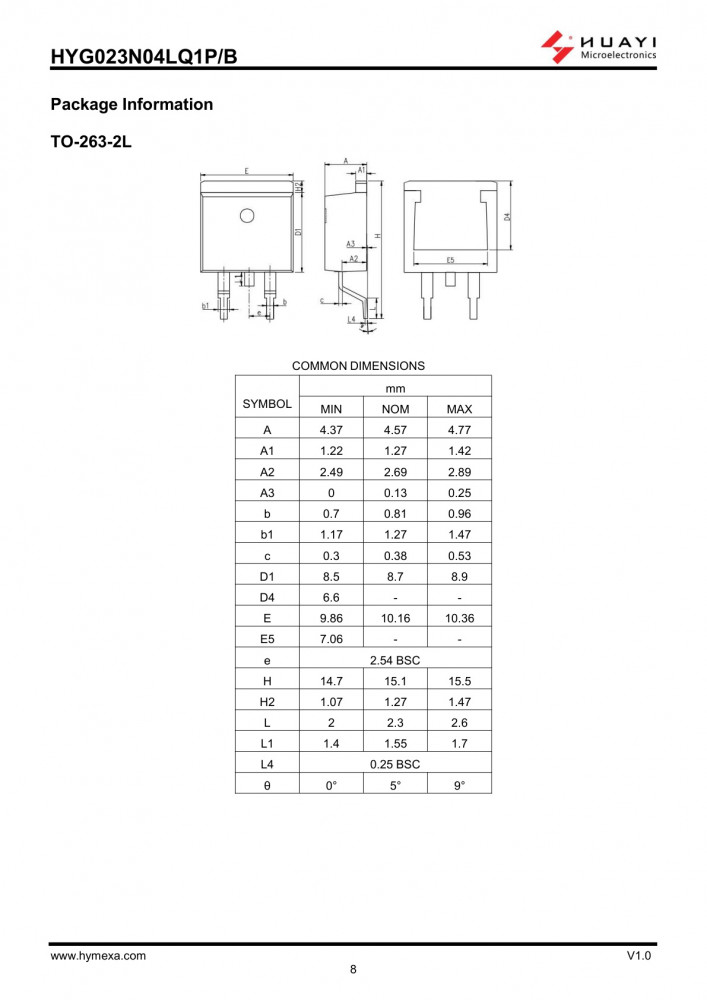 HYG023N04LQ1P datasheet page 8