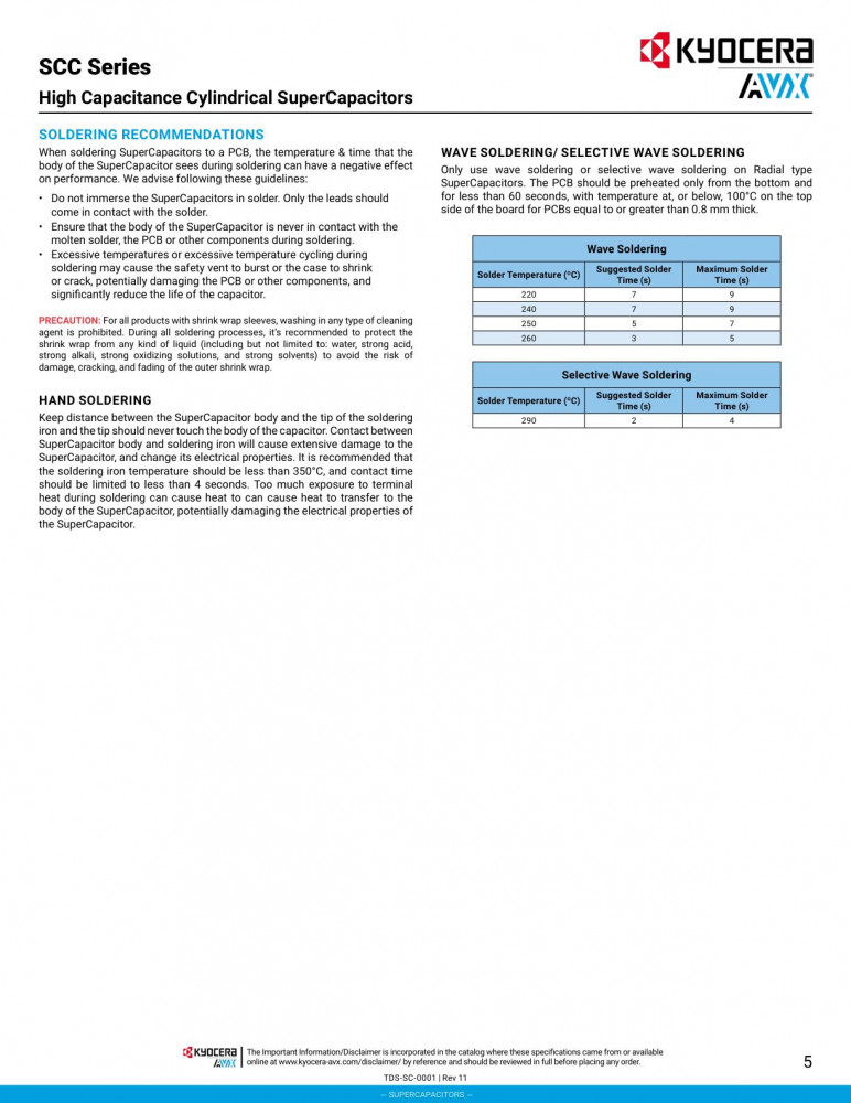 SCCU25B256SRB datasheet page 5