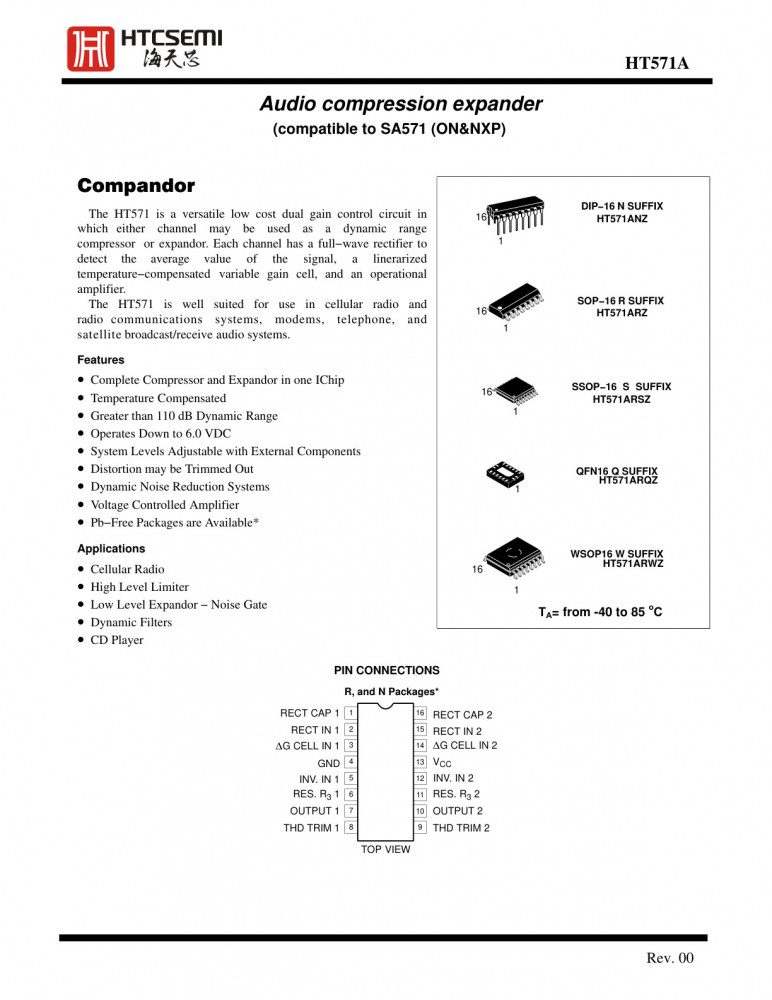 HT571ARWZ datasheet page 1
