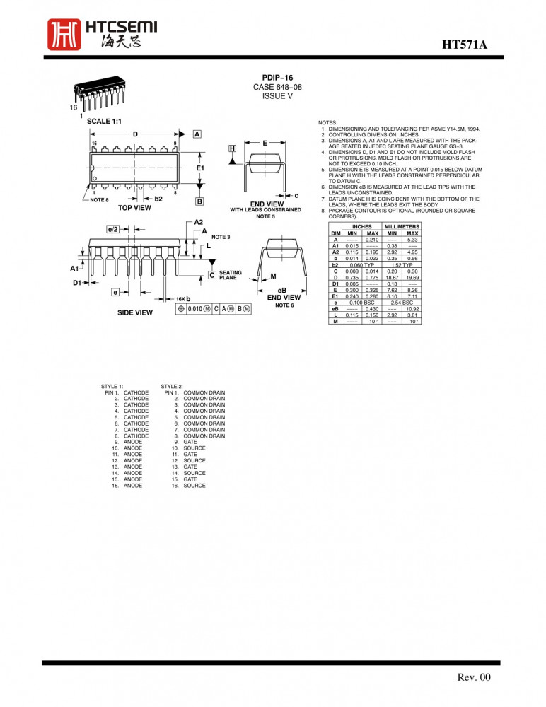 HT571ARWZ datasheet page 10