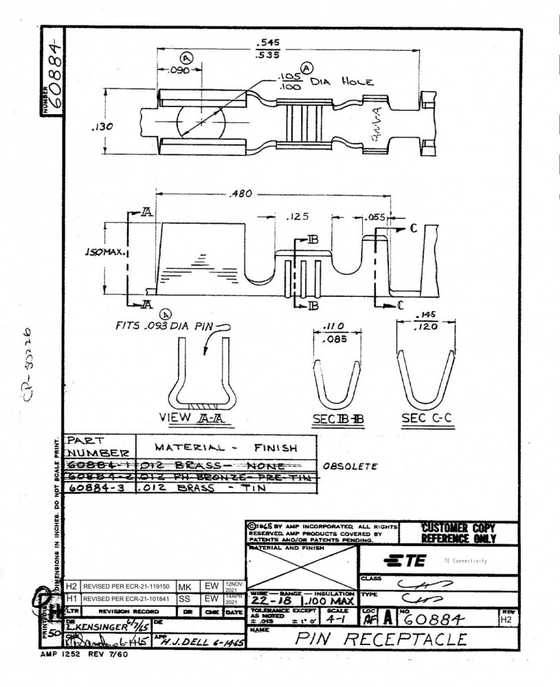 TE Connectivity 60884-3 technical document page