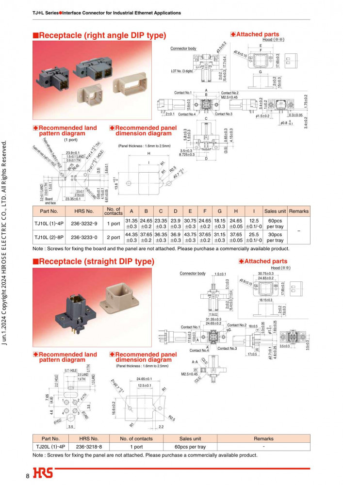 HRS TJL Series catalog page 8