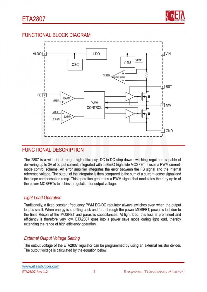 ETA2807FT2G datasheet page 5