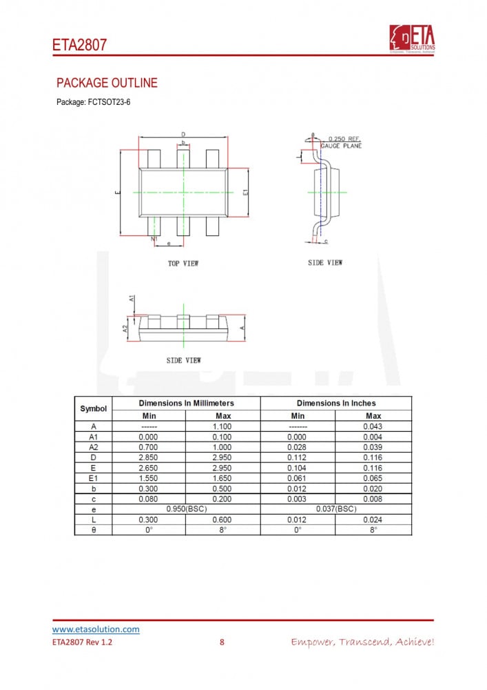 ETA2807FT2G datasheet page 8
