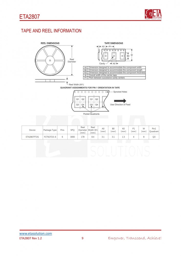 ETA2807FT2G datasheet page 9