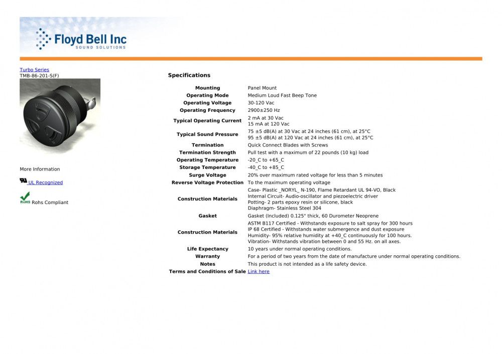 TMB-86-201-S(F) technical document page 1