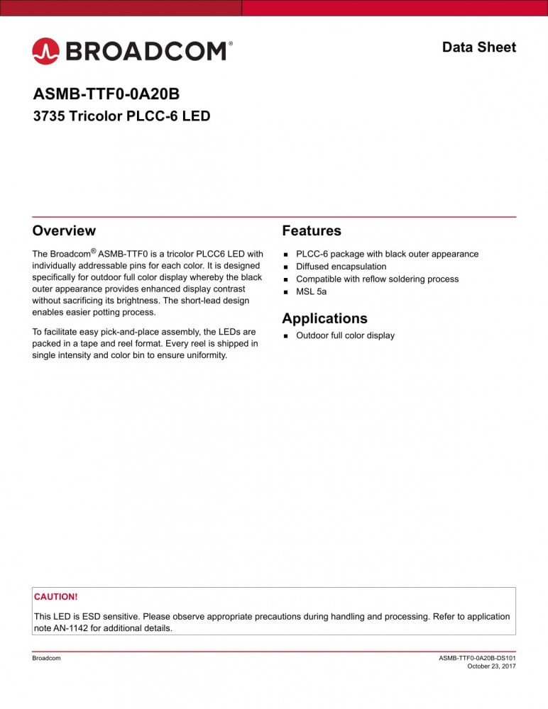ASMB-TTF0 datasheet page 1