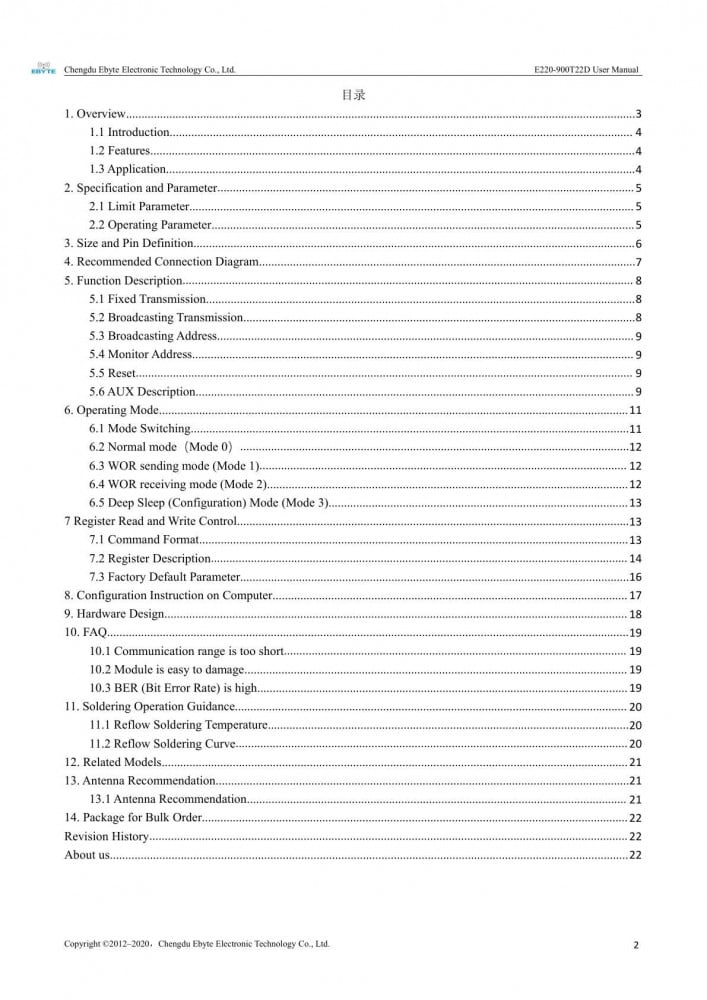 E220-900T22D manual page 2