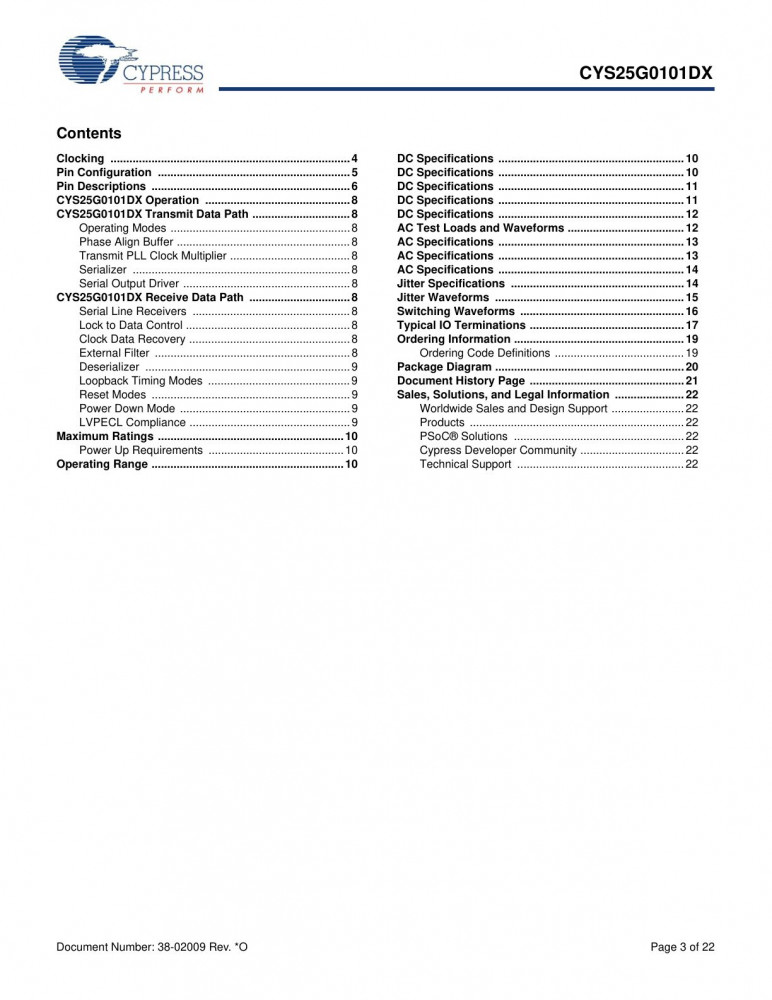 CYS25G0101DX datasheet page 3