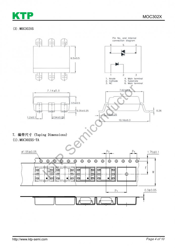 MOC3023-AW(KTP) datasheet page 4