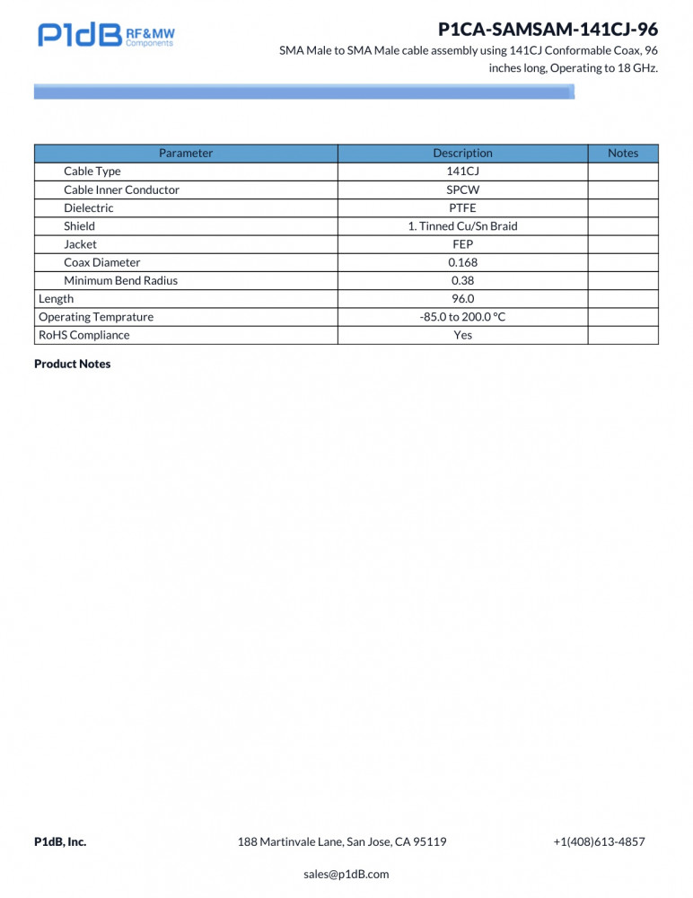 P1CA-SAMSAM-141CJ-96 technical document, page 2