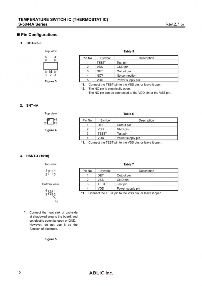 ABLIC S-5844A datasheet page 10