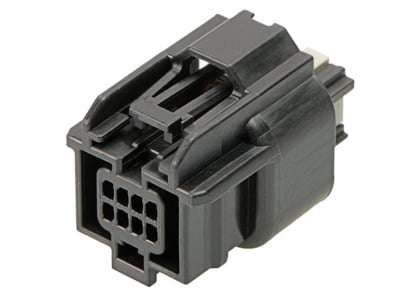Mini50 Sealed Receptacle Housing, Dual Row, without CPA, 8 Circuits, Polarization Option B, Light Gray for sale
