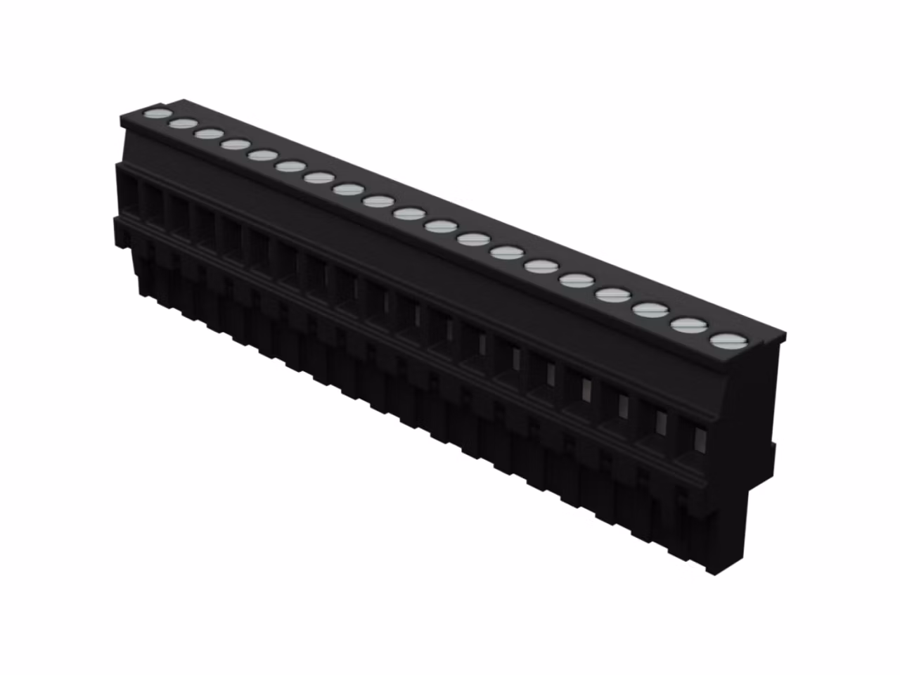 5.08mm Pitch Eurostyle Vertical Plug, with Standard Imprinting, Front Wire Entry, Black, 19 Circuits for sale