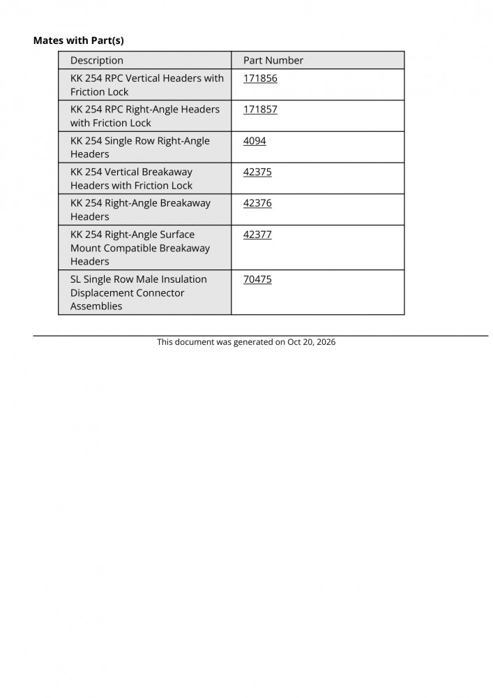 MOLEX 22027043 technical document preview, page 4