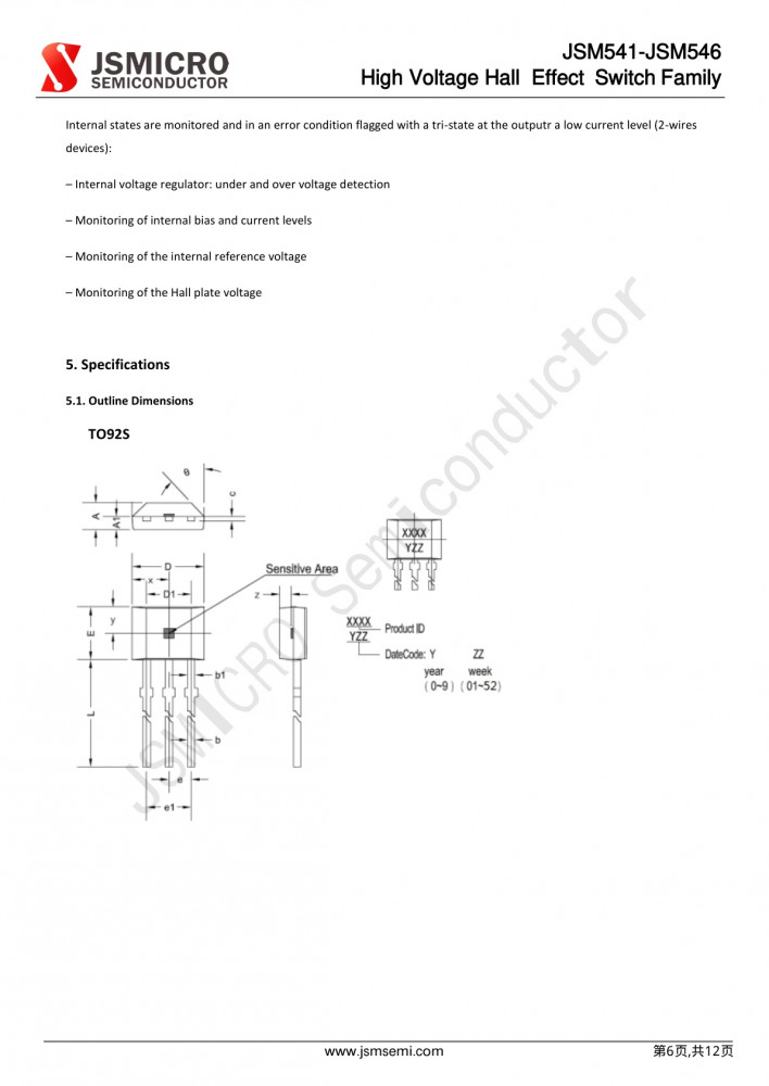 JSM541 datasheet page 6